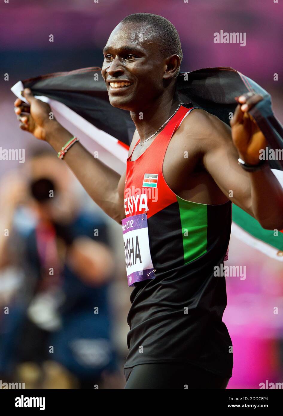 NO FILM, NO VIDEO, NO TV, NO DOCUMENTARY - Gold medalist David Lekuta ...