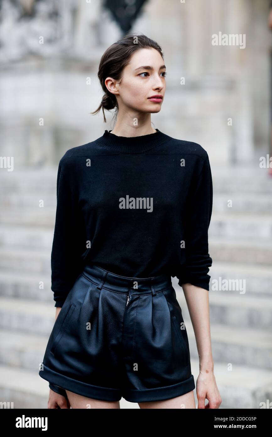 Street style, model Alexandra Agoston after Schiaparelli Fall-Winter ...