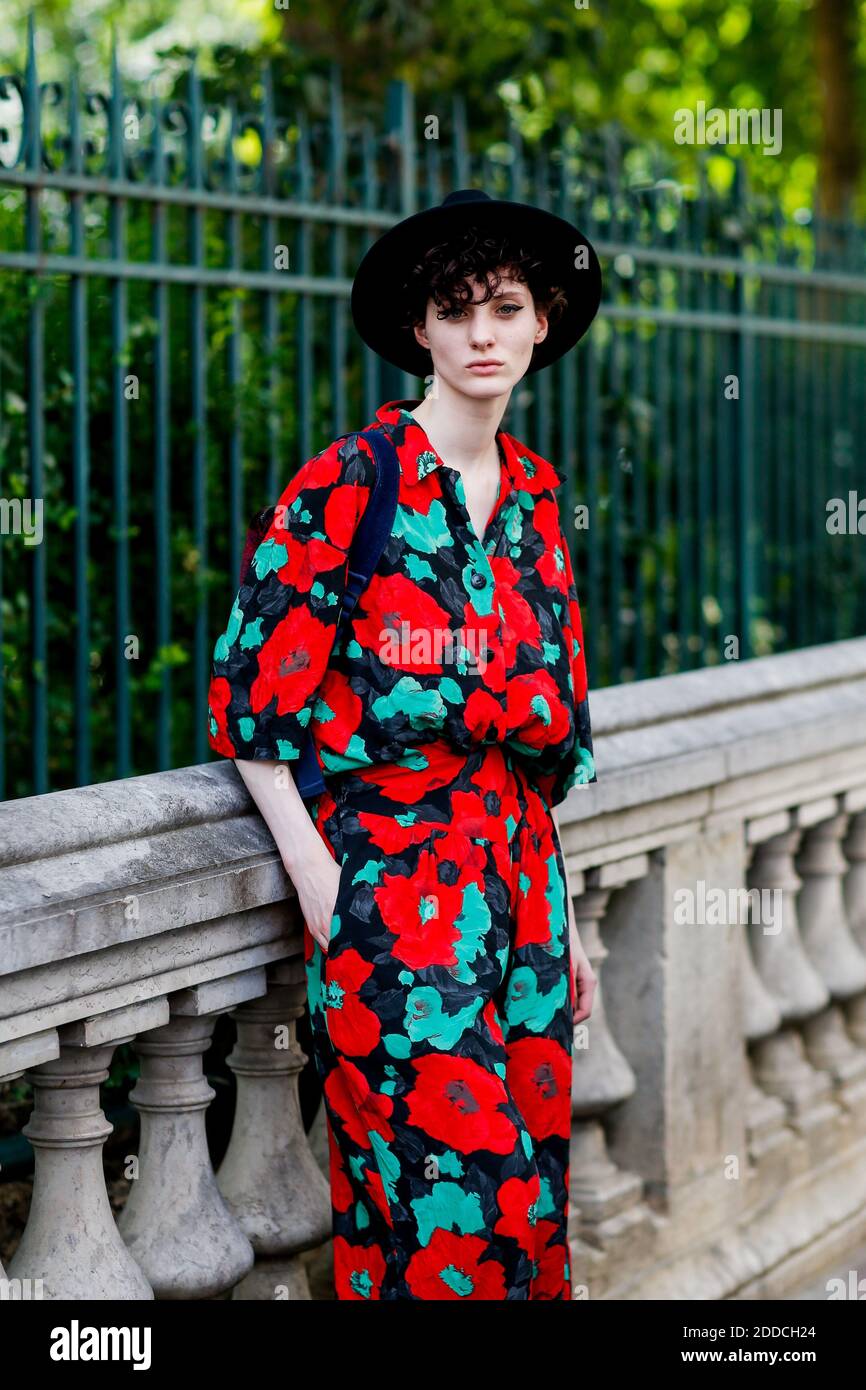 Street style, model Bo Gebruers after Jean-Paul Gaultier Fall-Winter ...