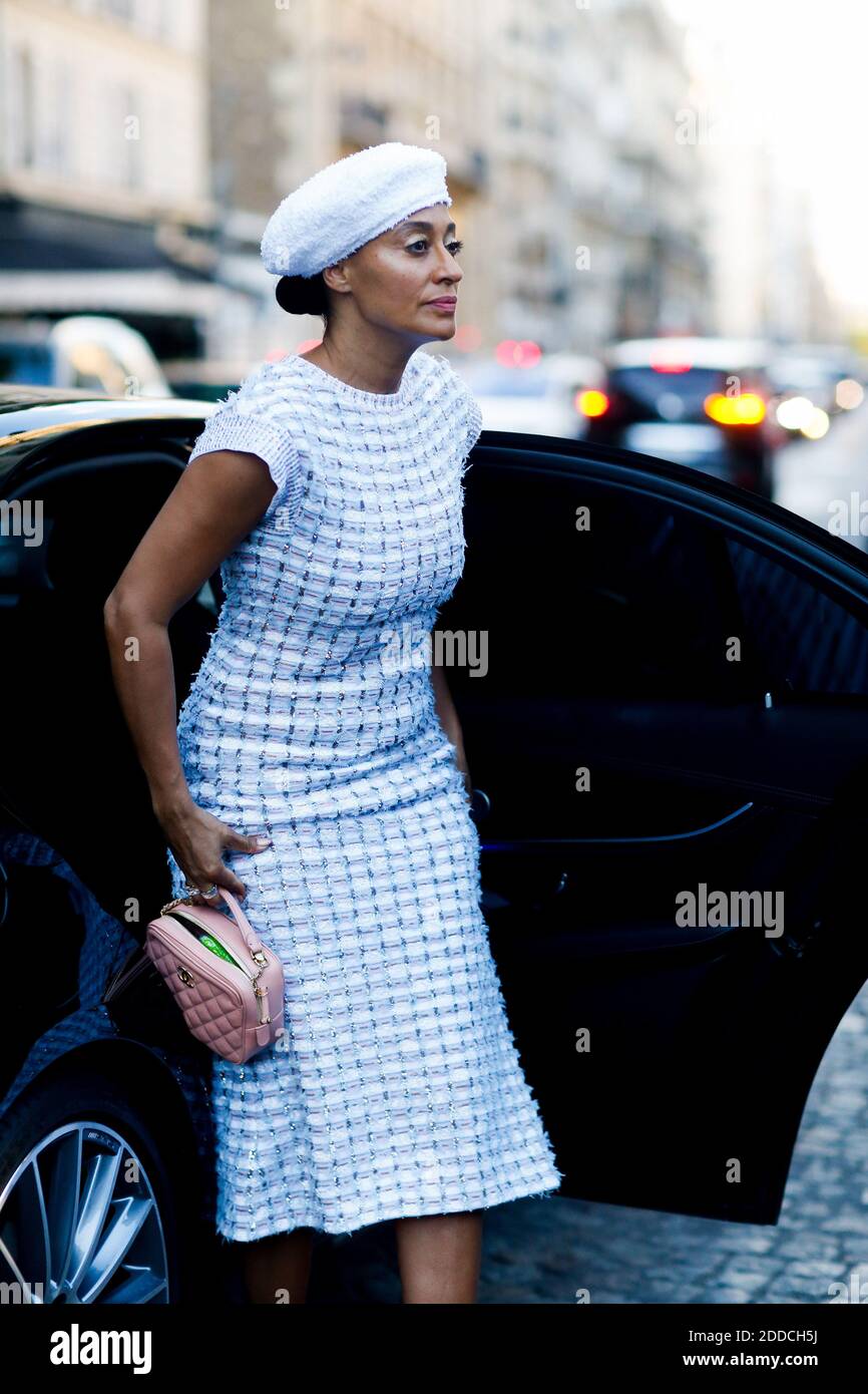 Street style, Tracee Ellis Ross arriving at Vogue Foundation Dinner ...