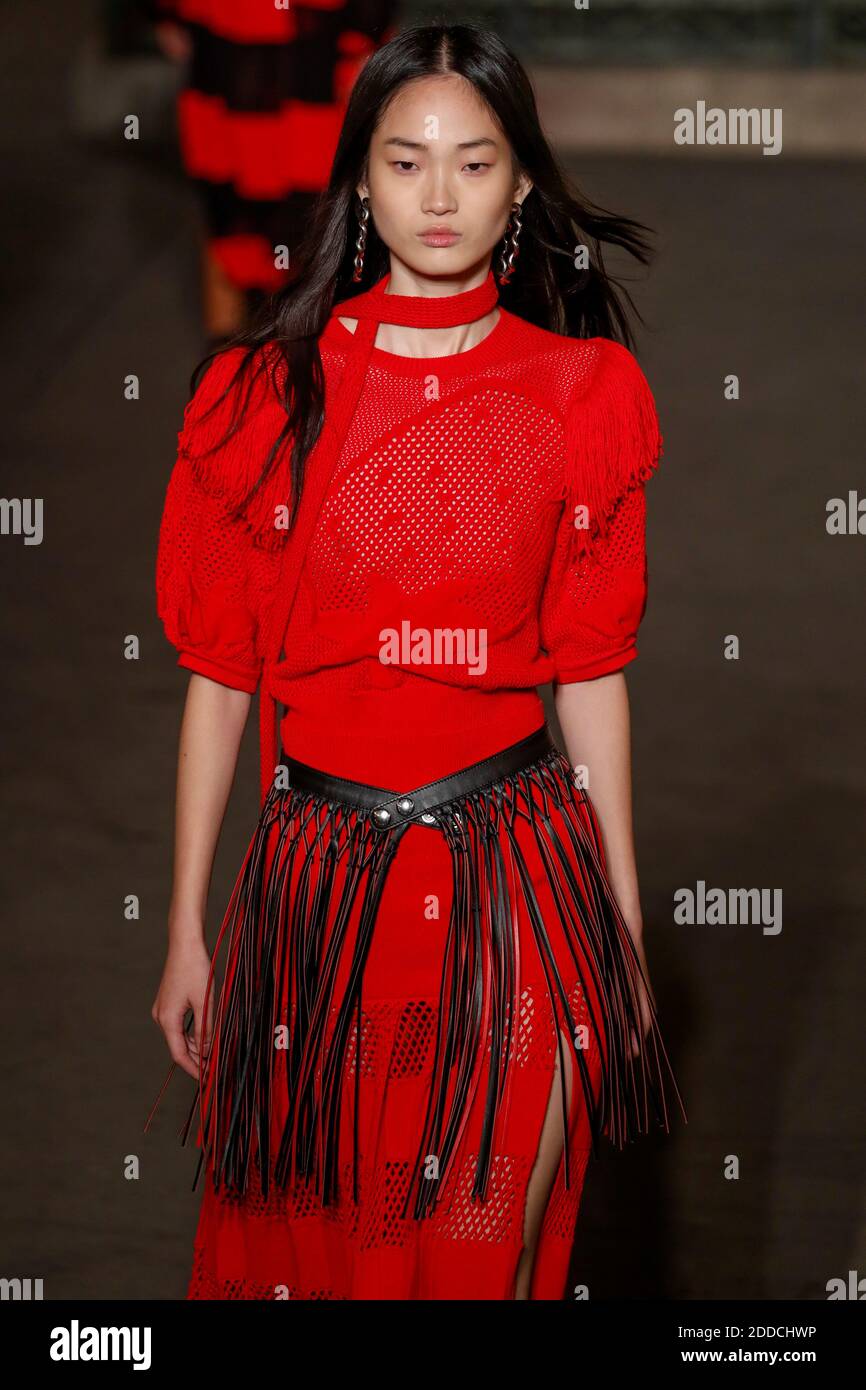 A Model walks on the runway during the Sonia Rykiel Fashion Show during ...