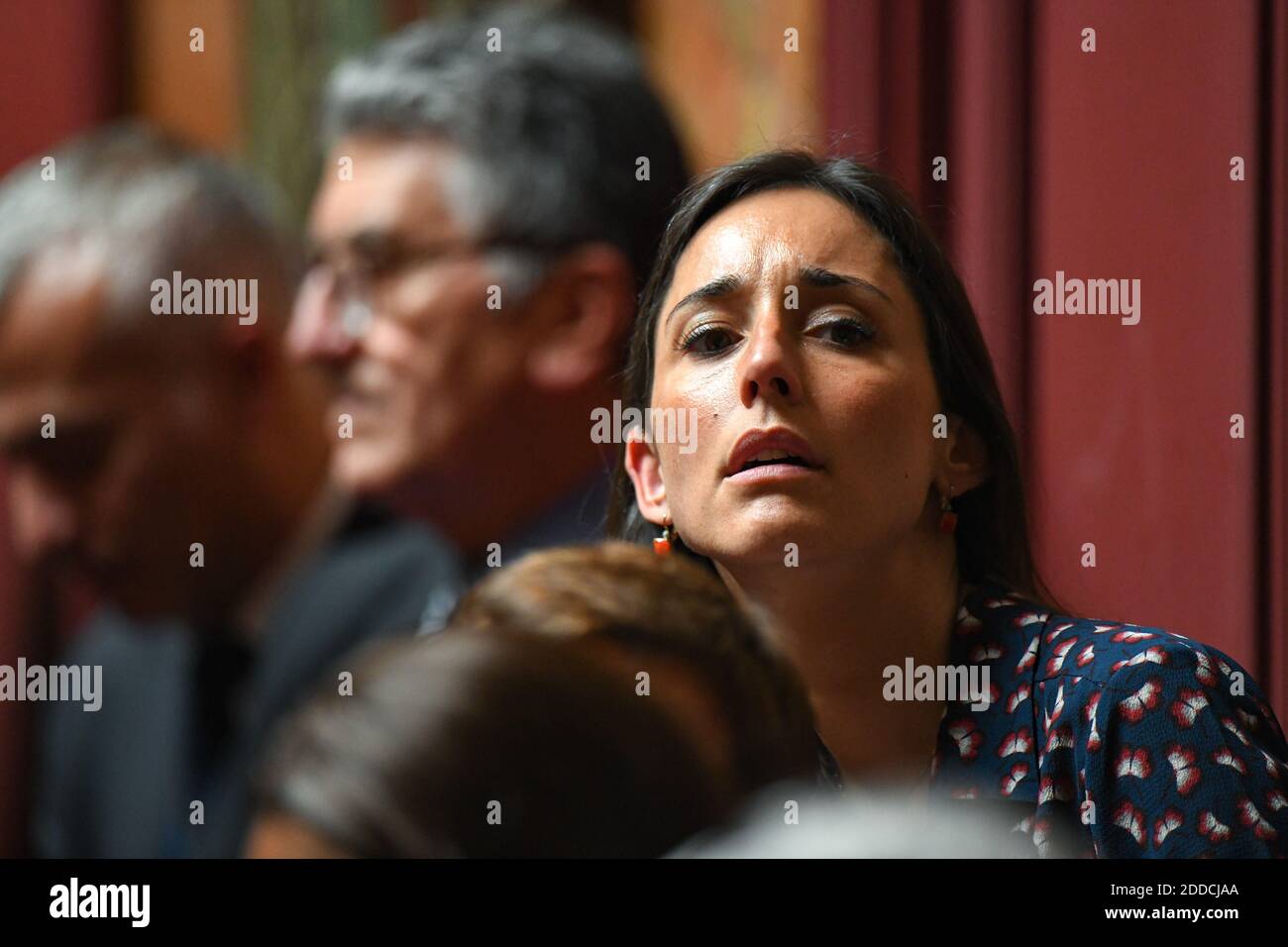 Minister Brune Poirson attends French President Emmanuel Macron address ...