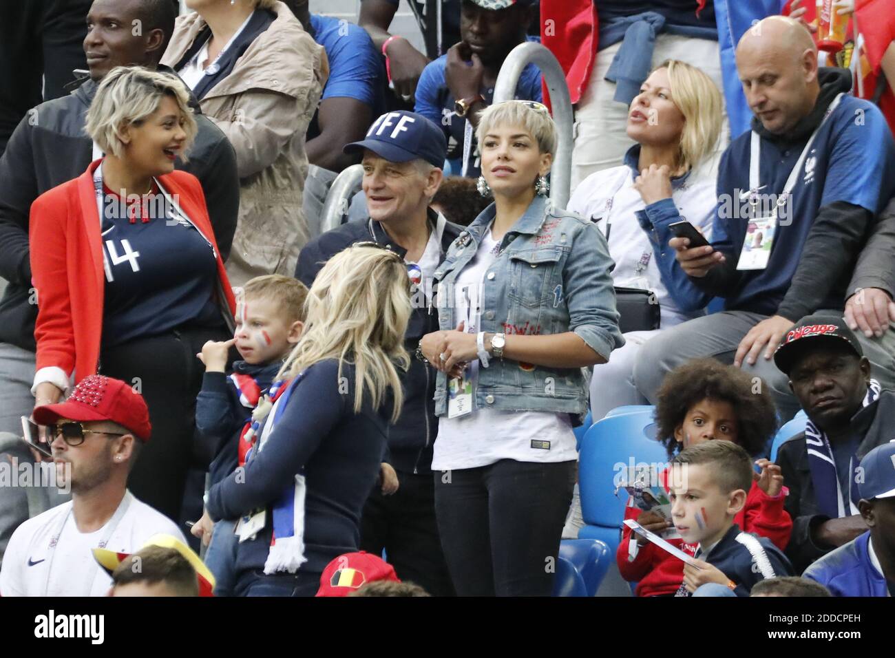 Isabelle Matuidi during the 2018 FIFA World Cup Russia semi-final game ...