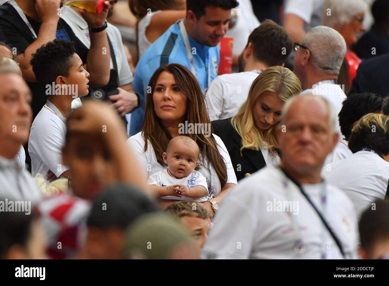 Ashley Young of England's wife Nicky Pike during the 2018 FIFA World ...