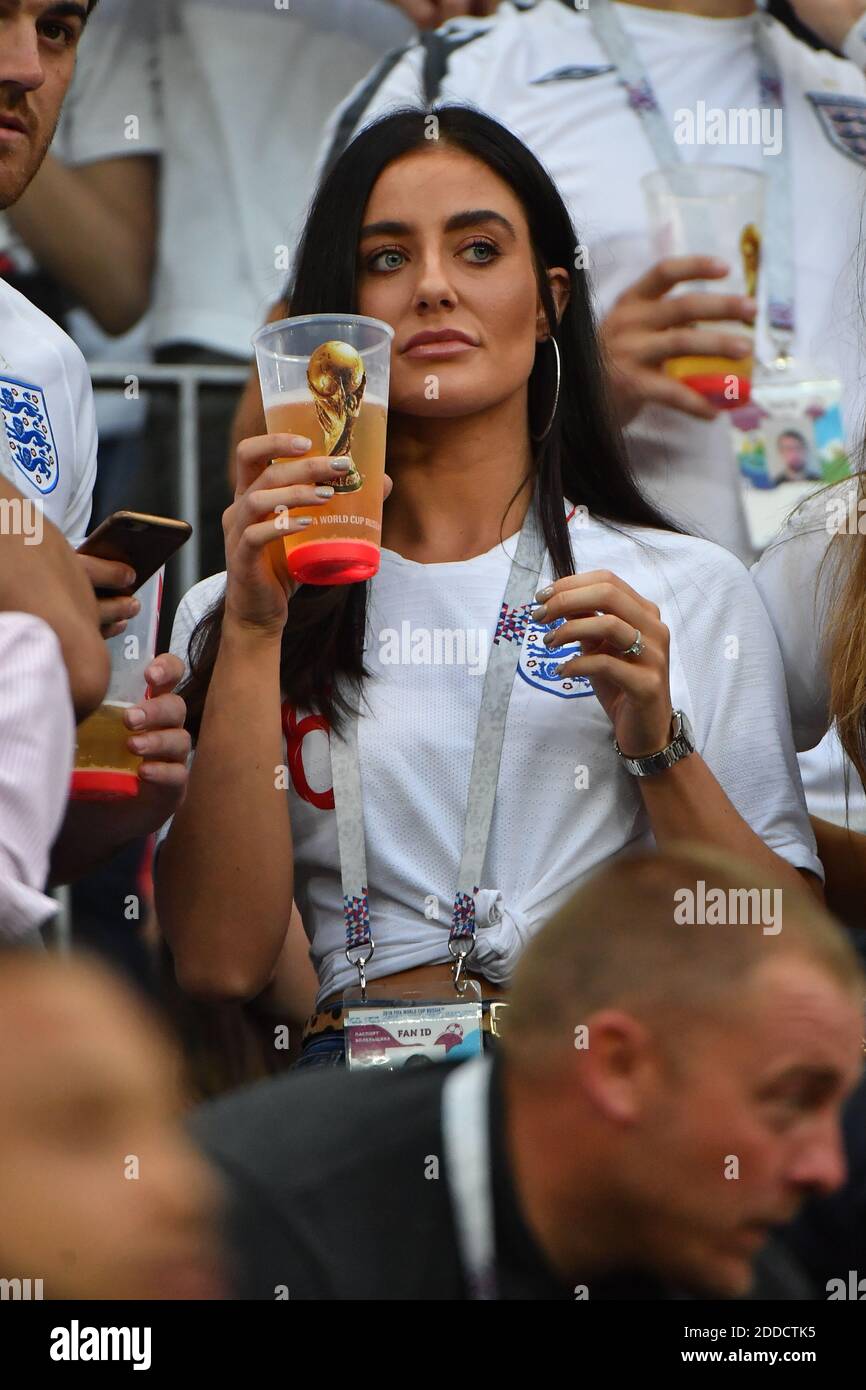 Annie Kilner, Kyle Walkers girlfriend during the 2018 FIFA World Cup ...