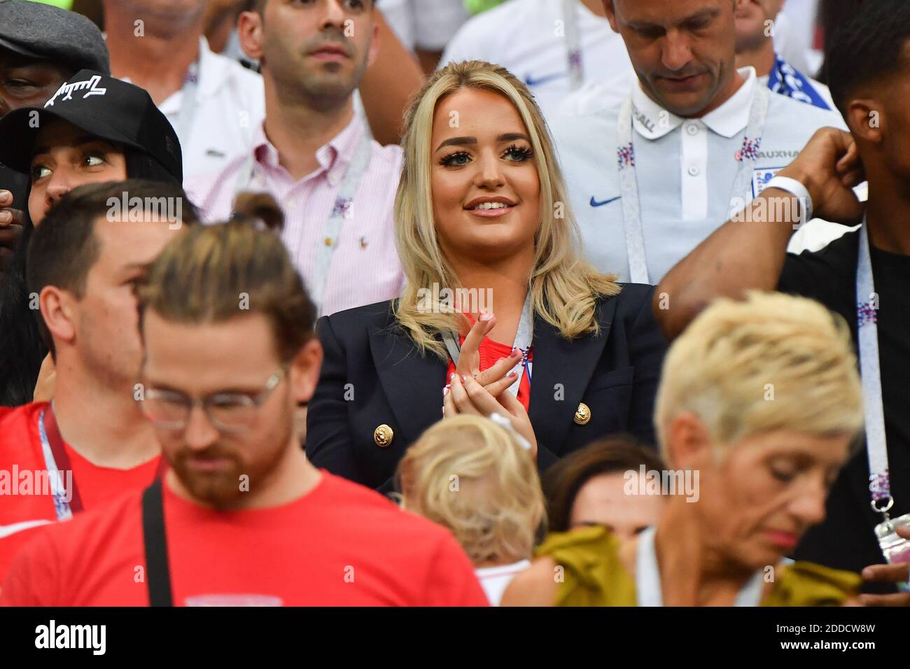 Meghan Davison Goalkeeper Jordan Pickford's girlfriend during the 2018 ...