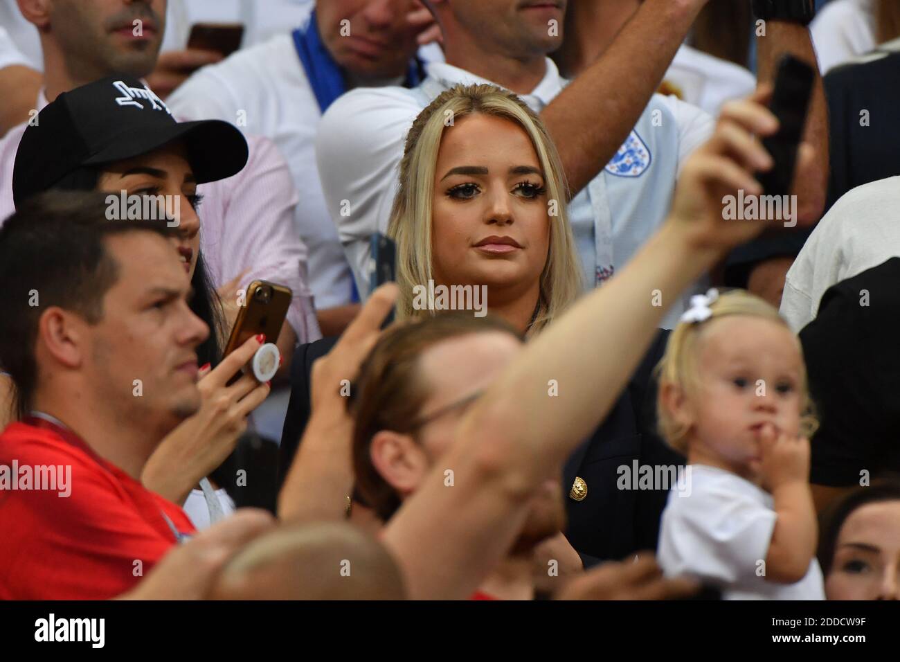 Meghan Davison Goalkeeper Jordan Pickford's girlfriend during the 2018 ...