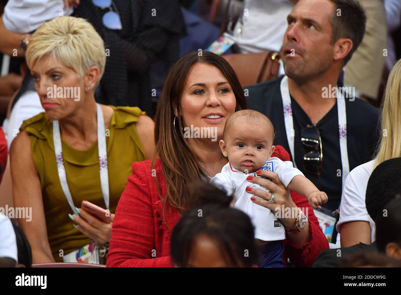 Ashley Young of England's wife Nicky Pike during the 2018 FIFA World ...