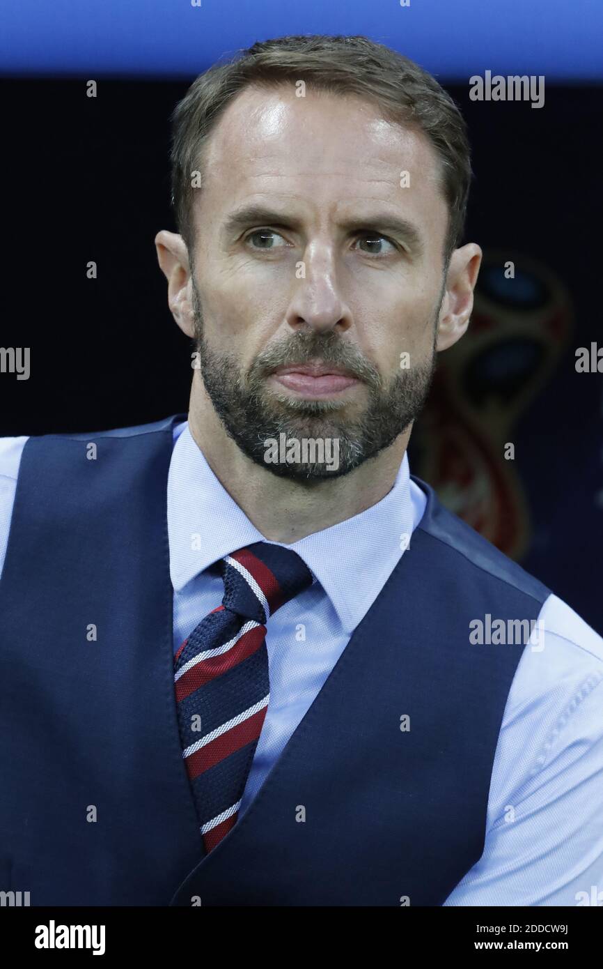 England's coach Gareth Southgate during the 2018 FIFA World Cup Russia ...