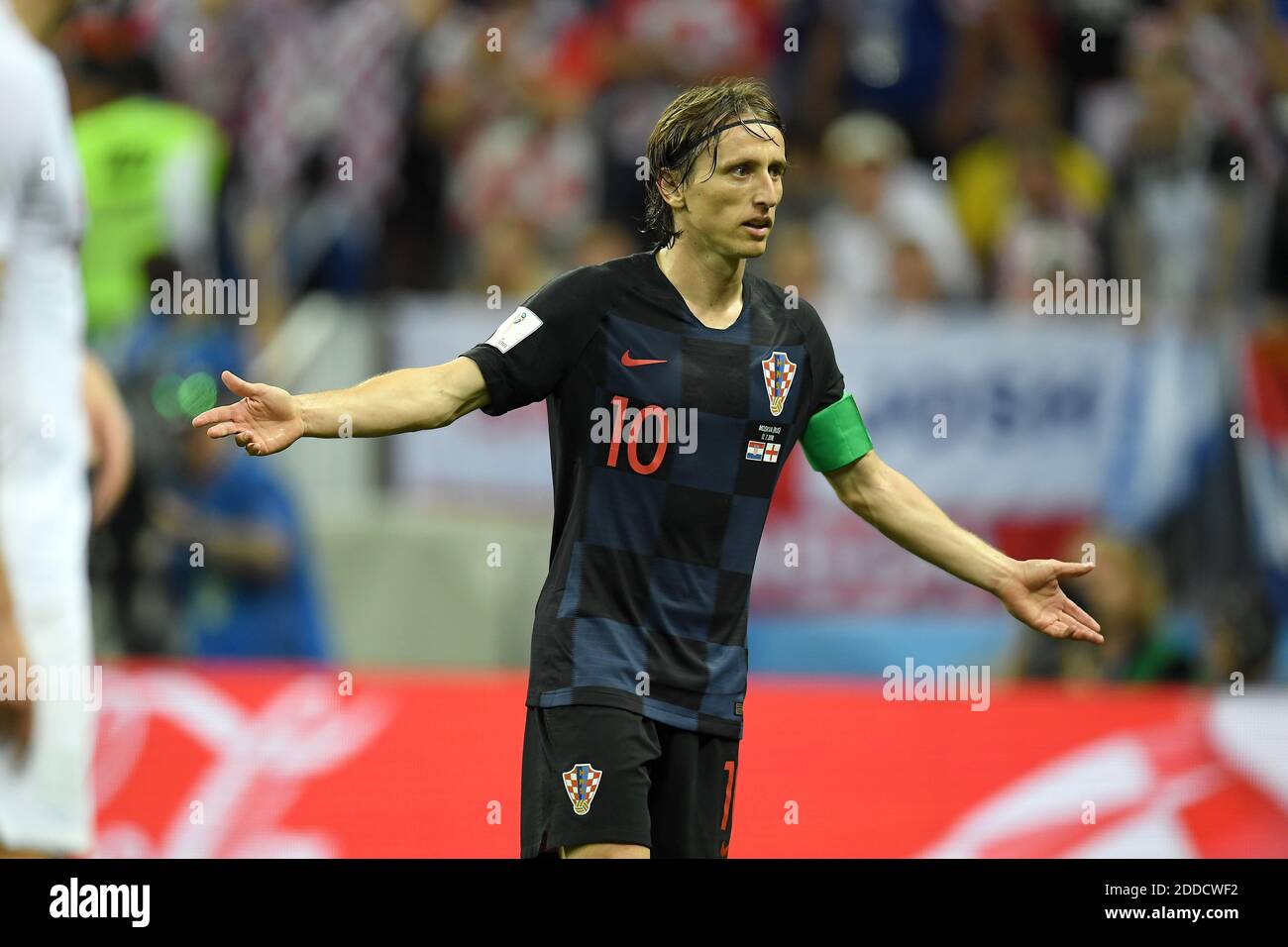 Luka Modric during the 2018 FIFA World Cup Russia Semi Final match ...
