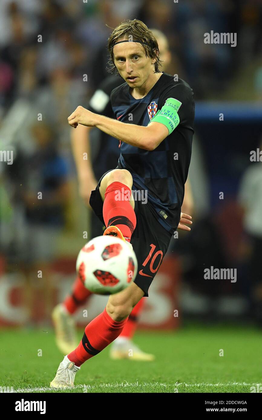 Luka Modric during the 2018 FIFA World Cup Russia Semi Final match ...