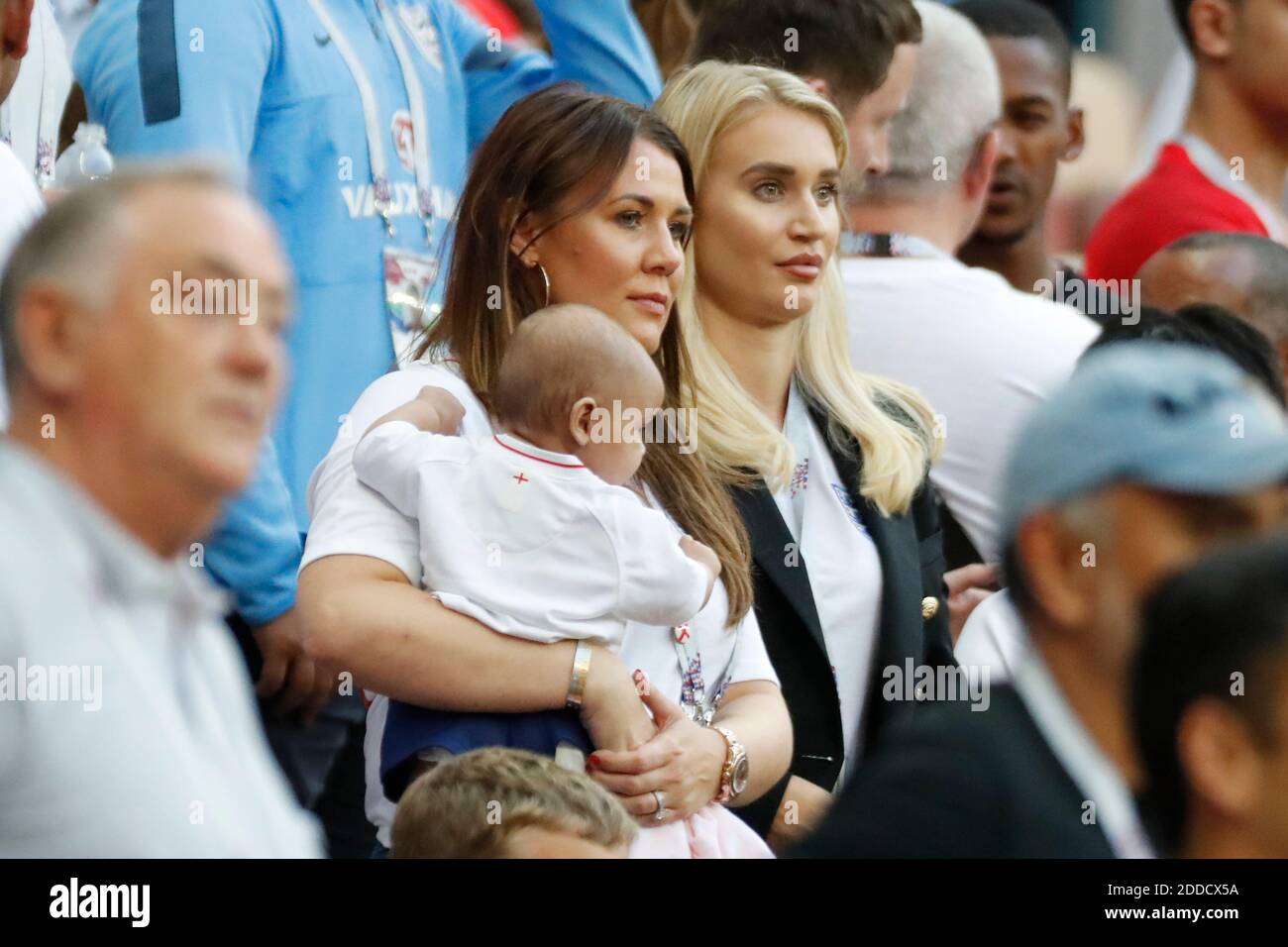 Ashley Young of England's wife Nicky Pike and Goalkeeper Jack Butland ...