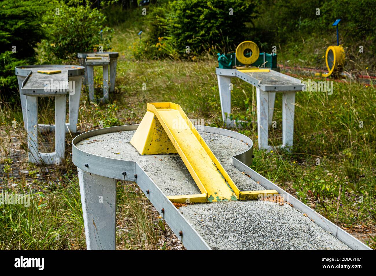 Dilapidated table golf course in Bad Kissingen, Germany Stock Photo - Alamy