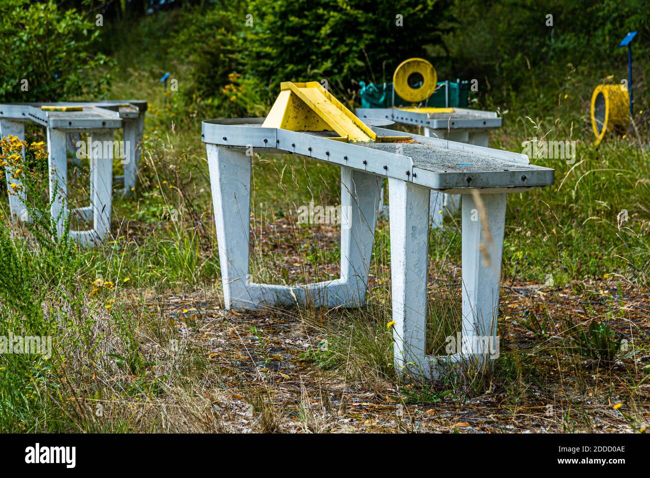 Dilapidated table golf course in Bad Kissingen, Germany Stock Photo - Alamy