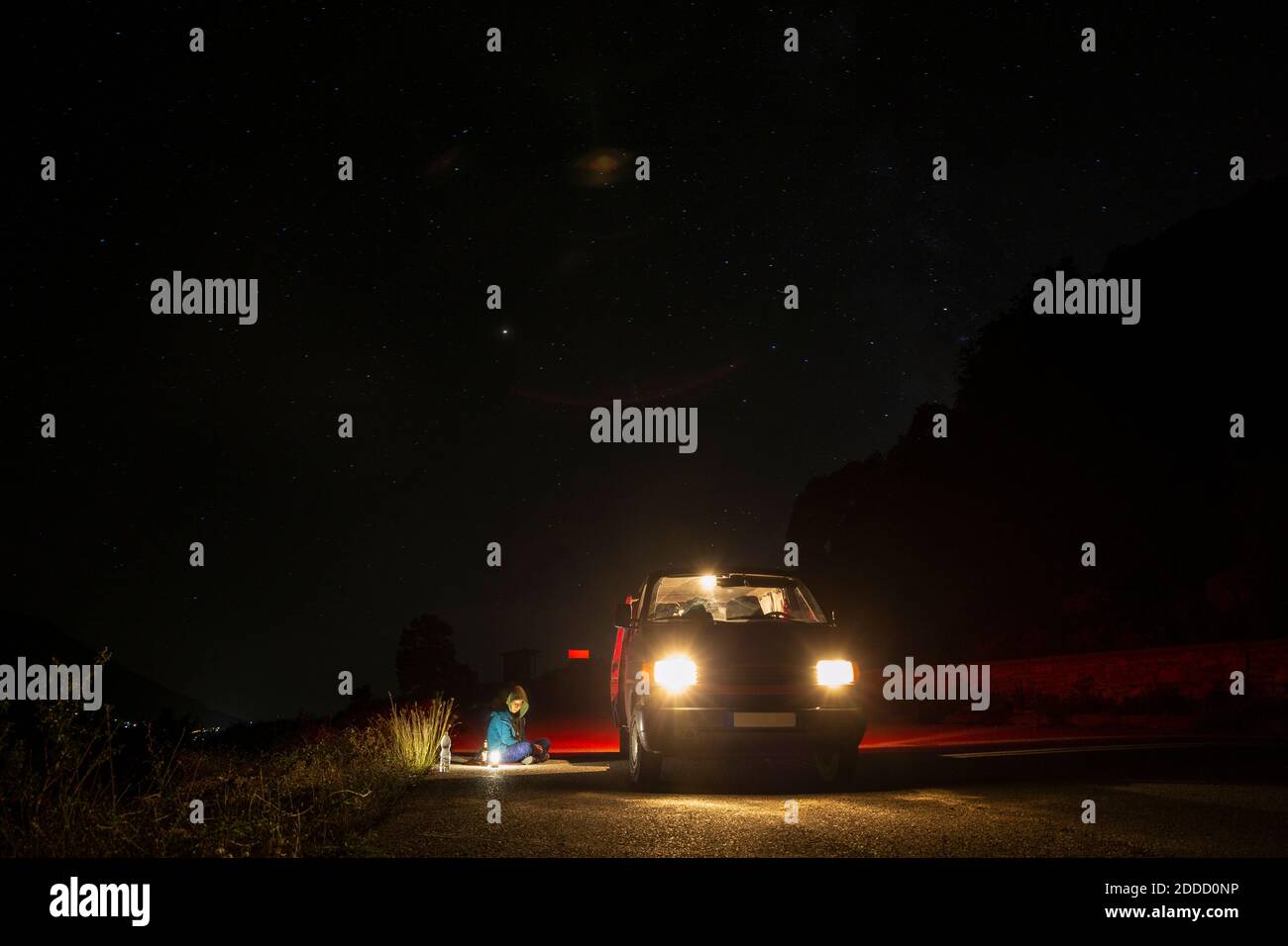 Camper van road hi-res stock photography and images - Alamy