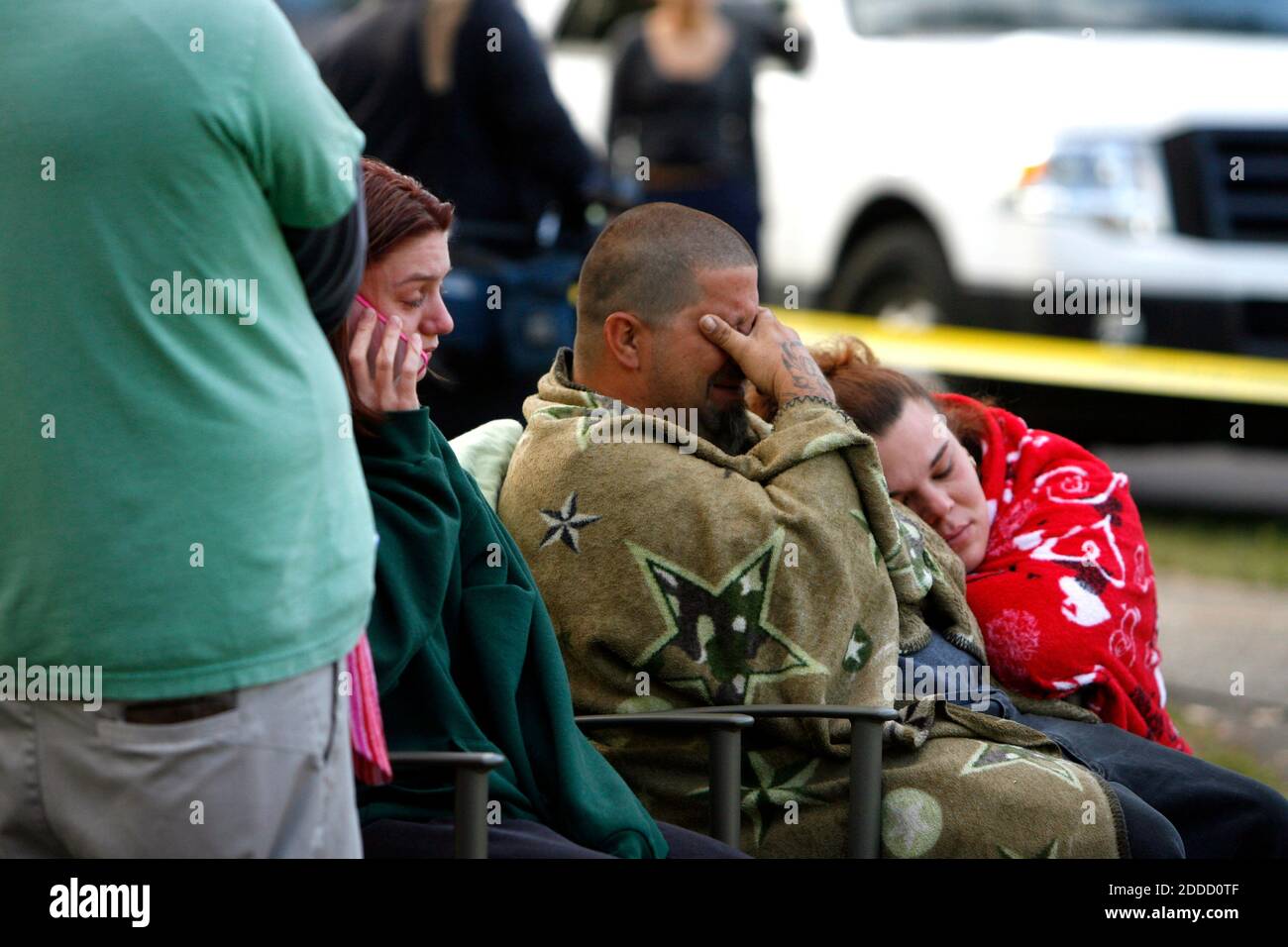 NO FILM, NO VIDEO, NO TV, NO DOCUMENTARY - Jeremy Bush, center, tried ...