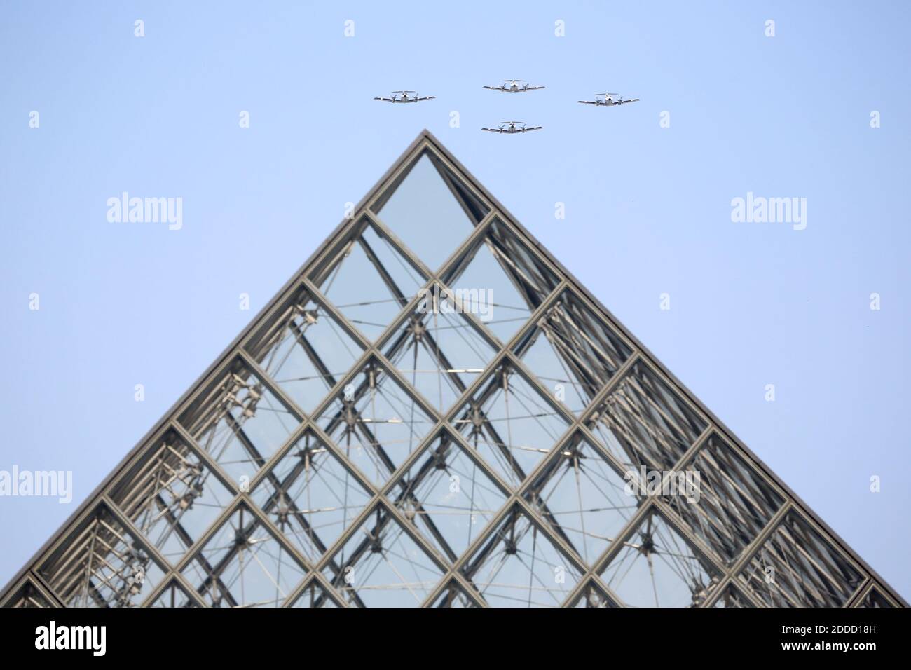 Aerial parade illustration of Annual Bastille Day military parade, in ...