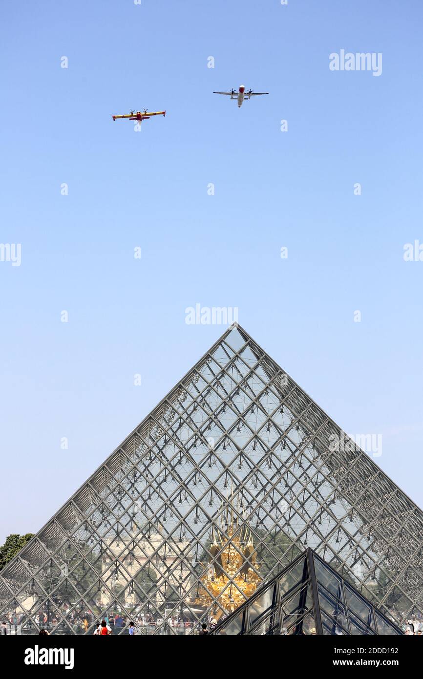 Aerial parade illustration of Annual Bastille Day military parade, in ...