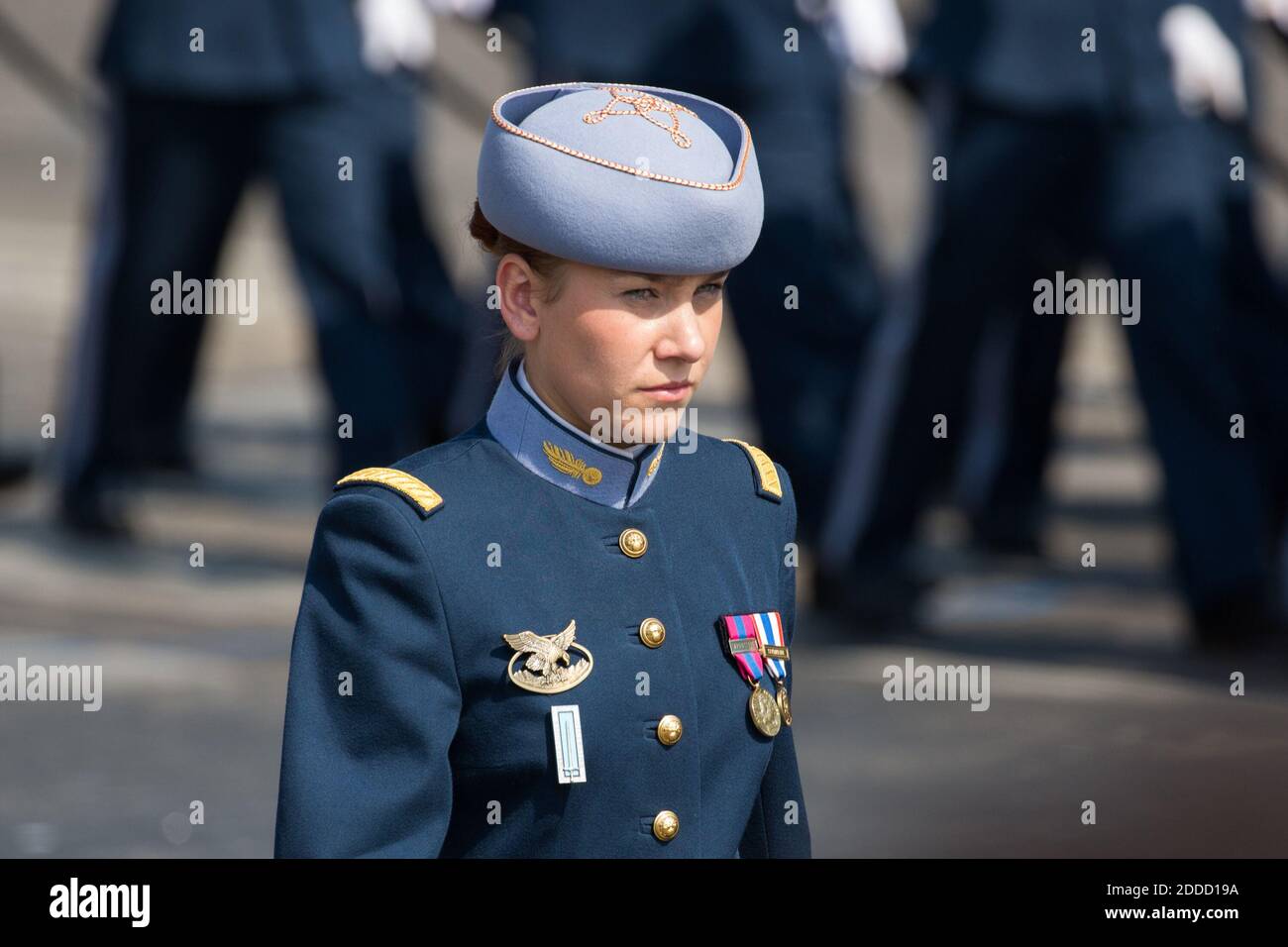 Military french Women troup during the annual Bastille Day military ...