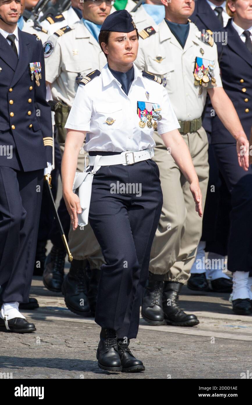 Military french Women troup during the annual Bastille Day military ...