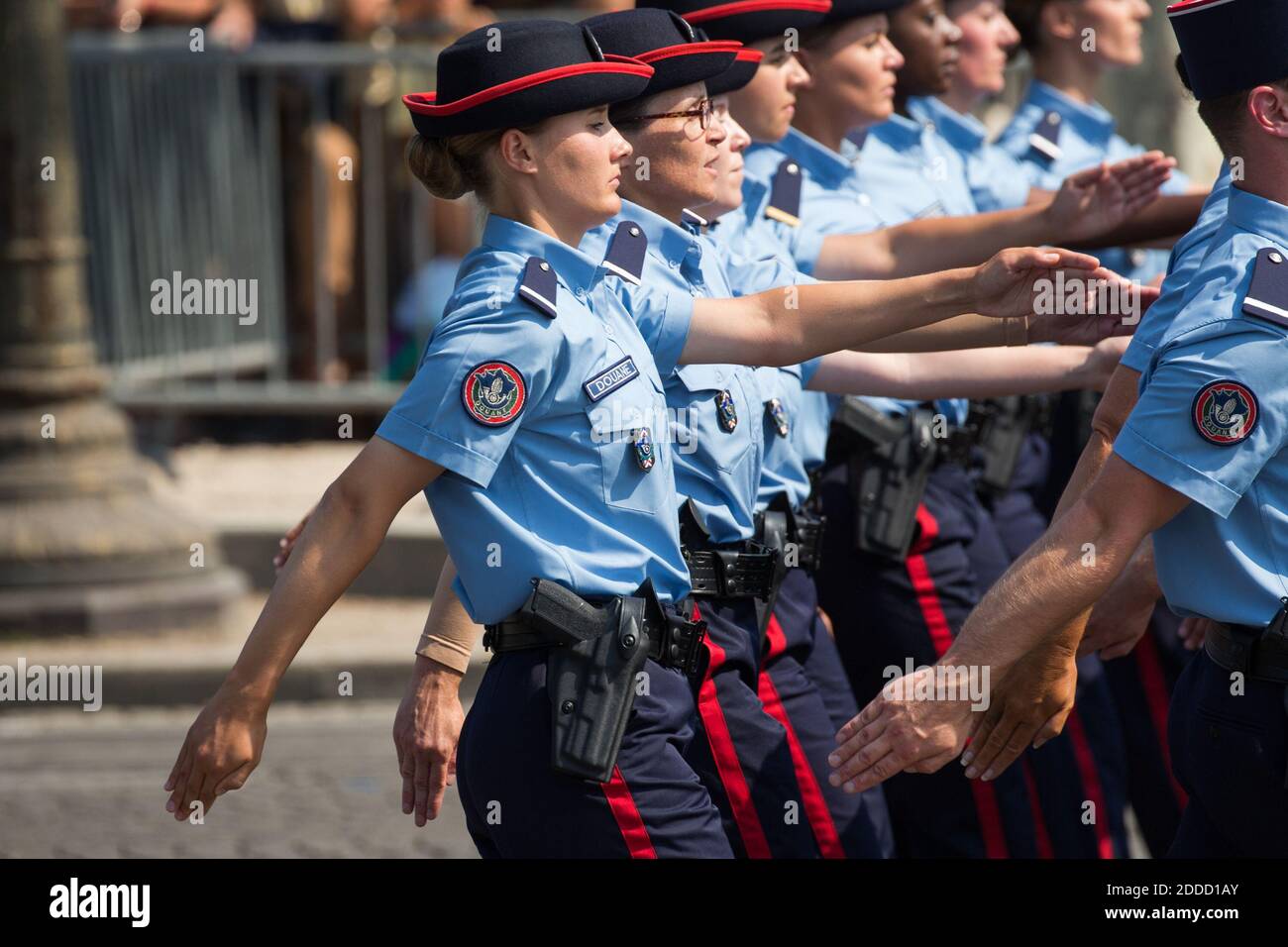 Military french Women troup during the annual Bastille Day military ...