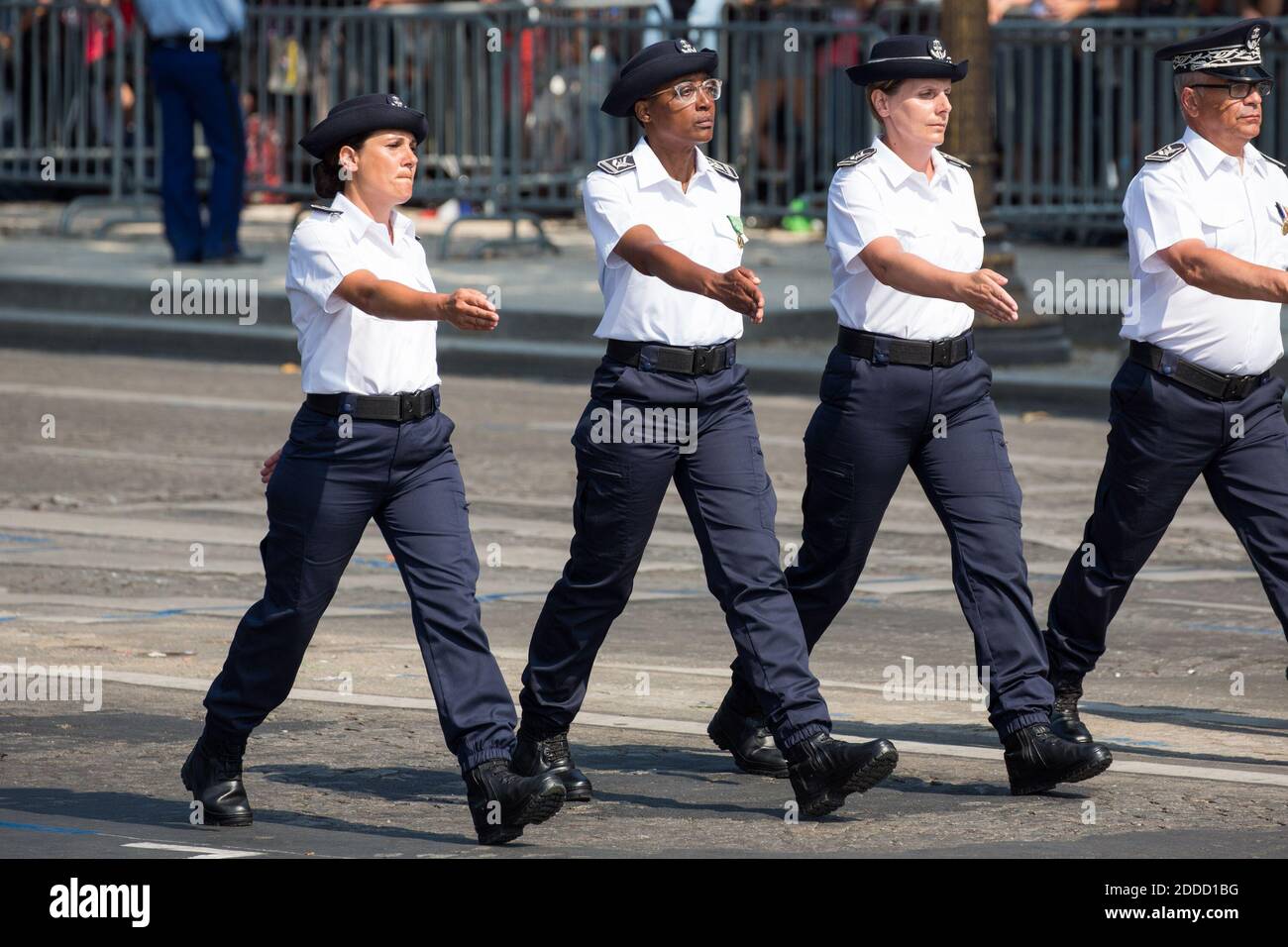 Military french Women troup during the annual Bastille Day military ...