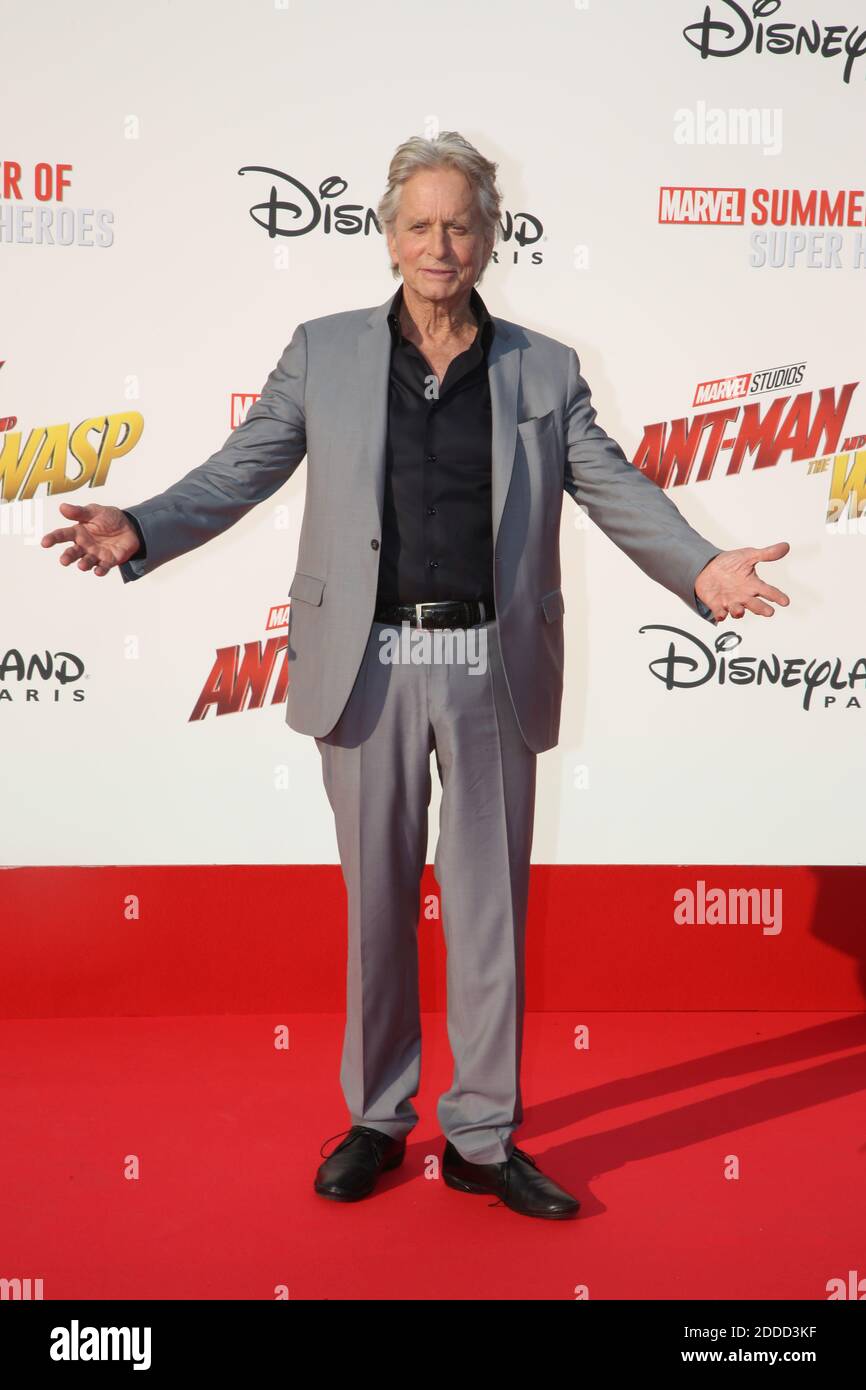 Michael Douglas attending the premiere of ‘Ant-Man Et La Guepe’ at ...