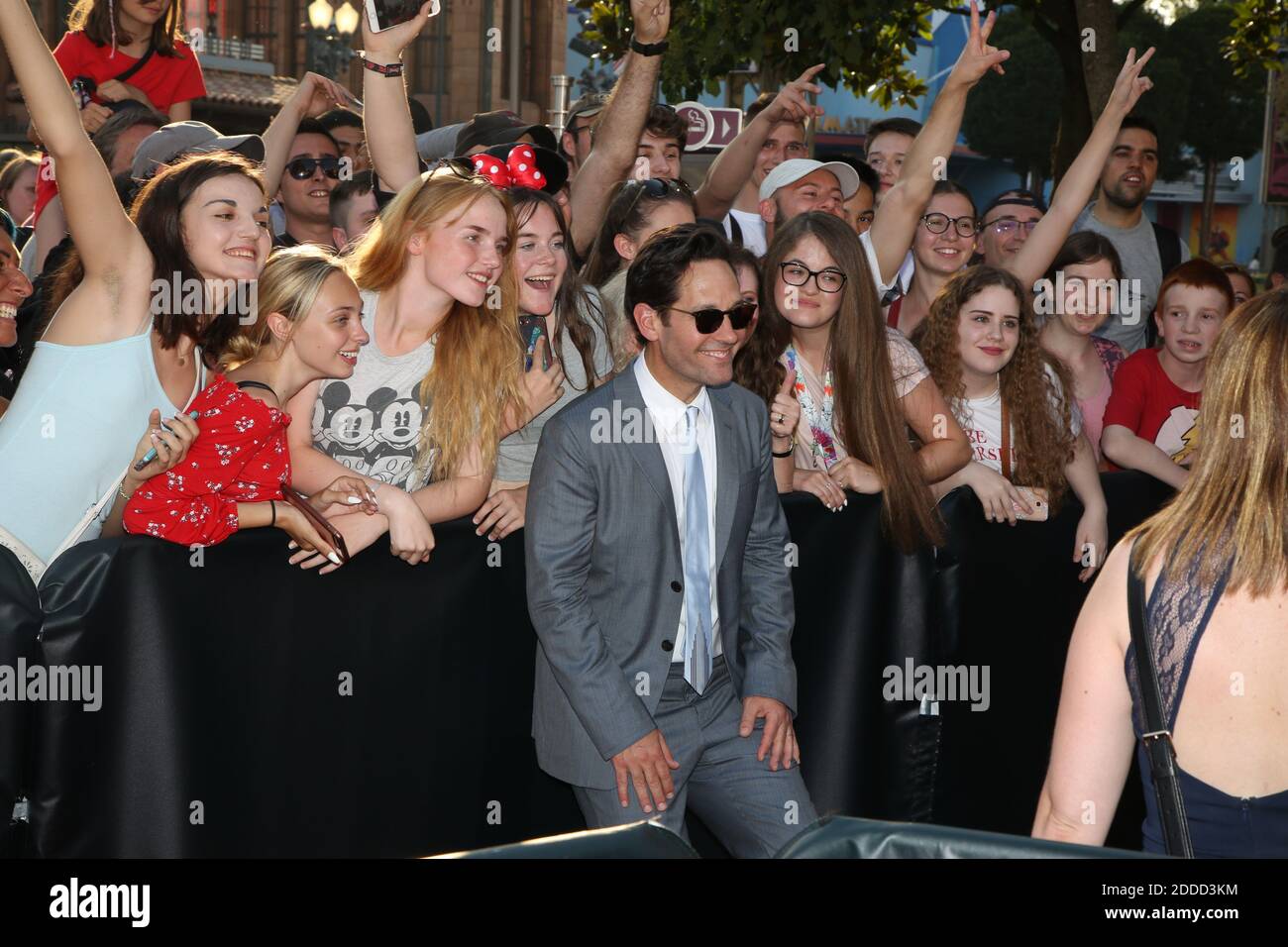 Paul Rudd attending the premiere of ‘Ant-Man Et La Guepe’ at Disneyland ...