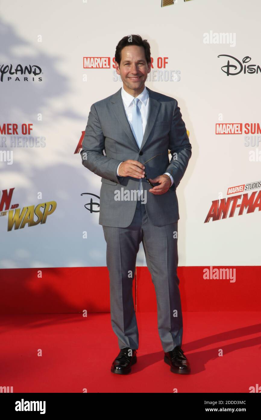 Paul Rudd attending the premiere of ‘Ant-Man Et La Guepe’ at Disneyland ...