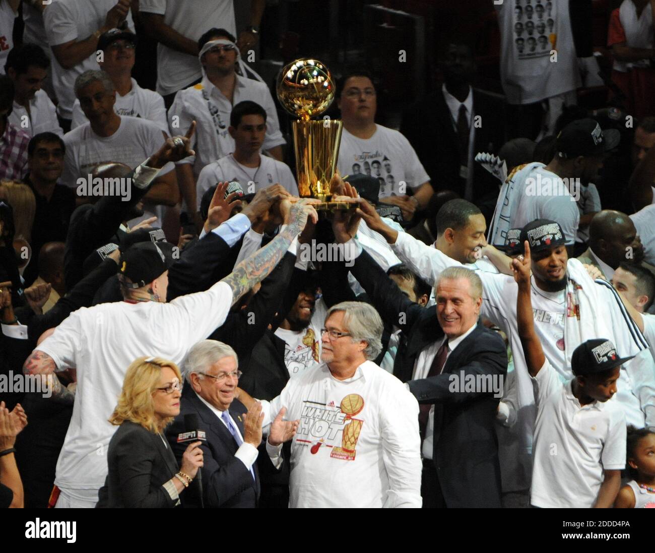 2013 finals miami heat trophy hi-res stock photography and images - Alamy