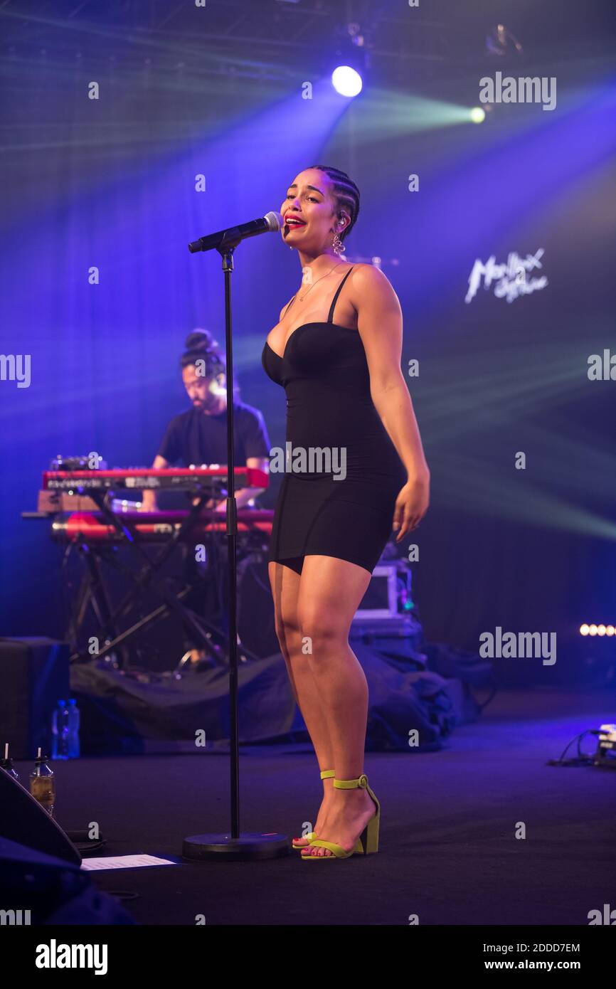 Jorja Smith performing in concert as part of the 52nd Montreux Jazz ...