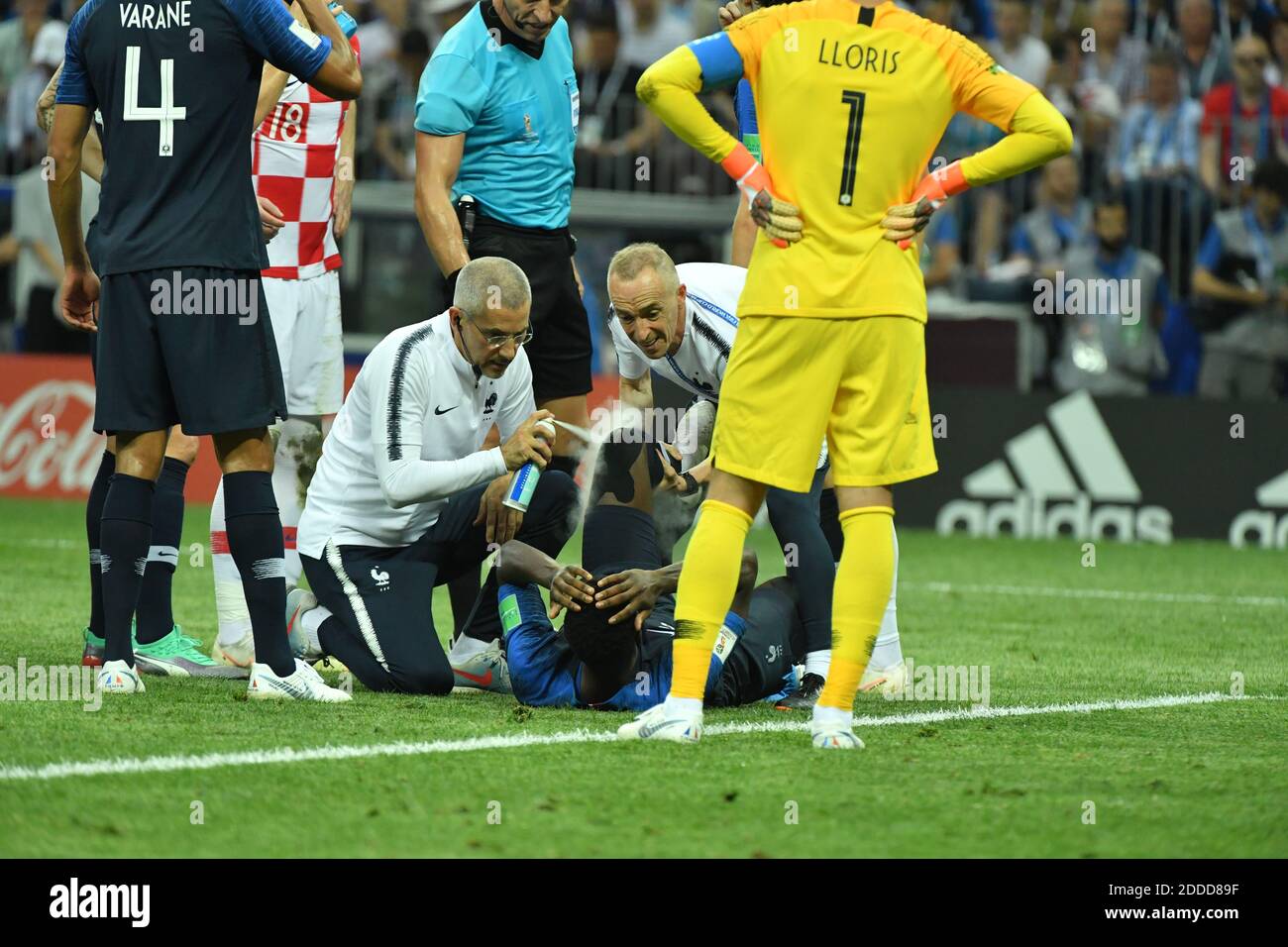 2018 FIFA World cup final football match France v Croatia at Luzhniki ...