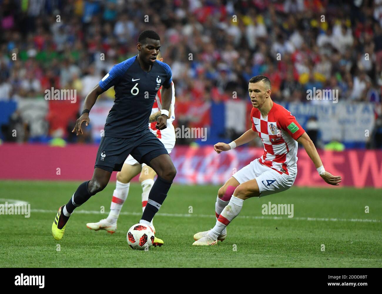 2018 FIFA World cup final football match France v Croatia at Luzhniki ...