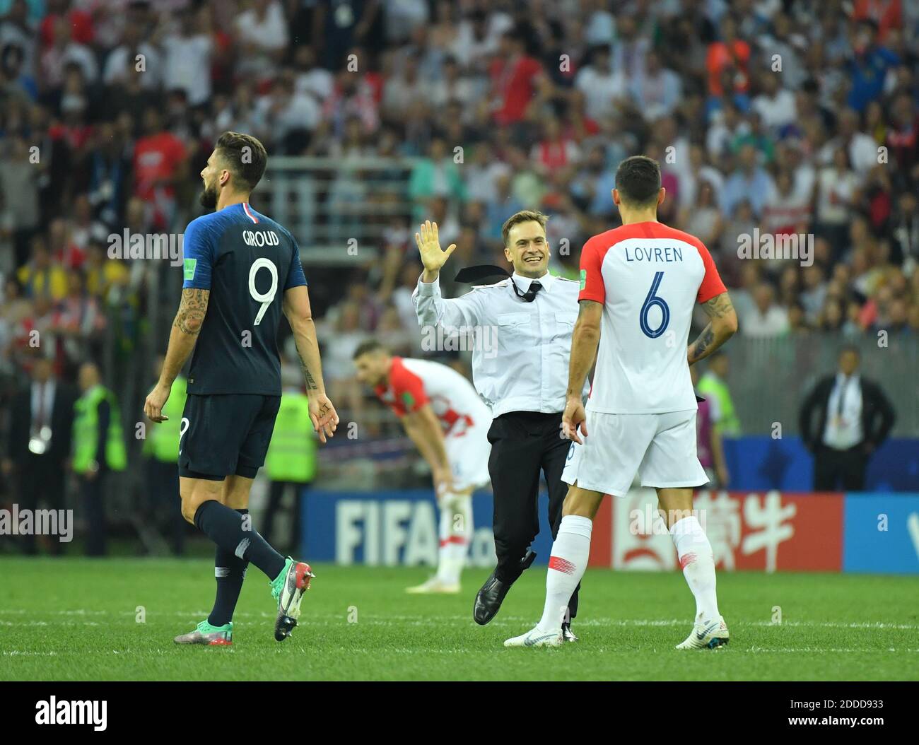 2018 FIFA World cup final football match France v Croatia at Luzhniki ...