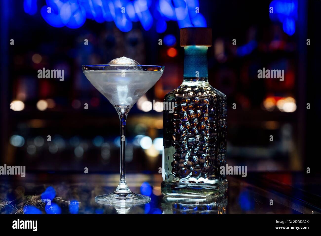 Cocktail in shiny Martini glass Stock Photo - Alamy