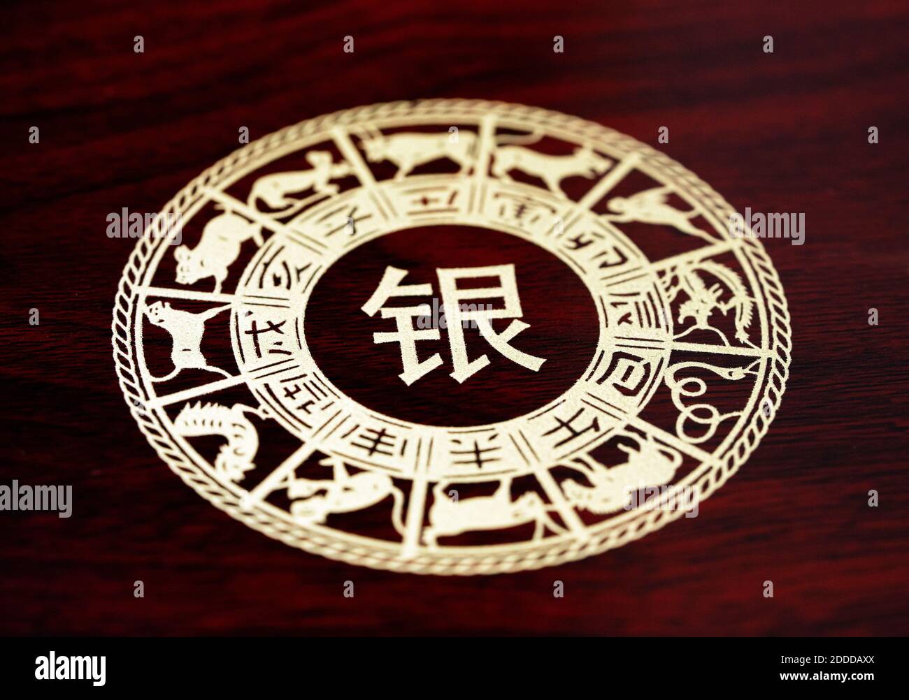 Illustration golden dragon on black hi-res stock photography and images ...