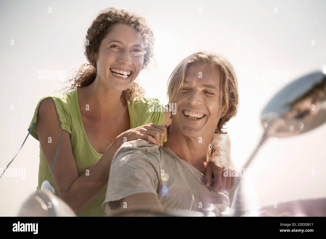 Two men riding motorcycle hi-res stock photography and images - Alamy