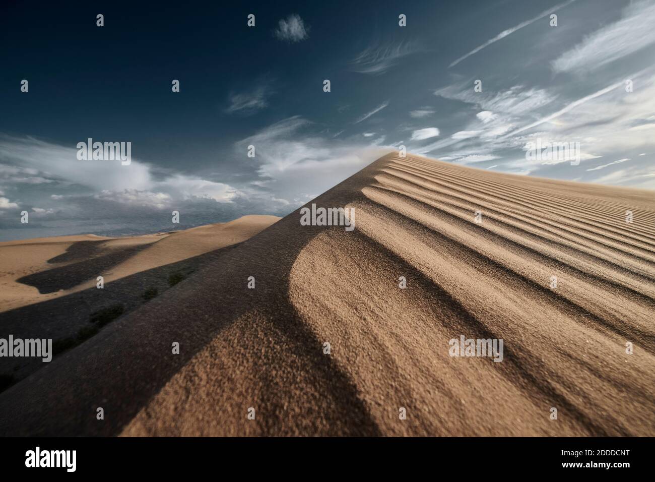 Cadiz dunes during sunset at mojave desert hi-res stock photography and ...