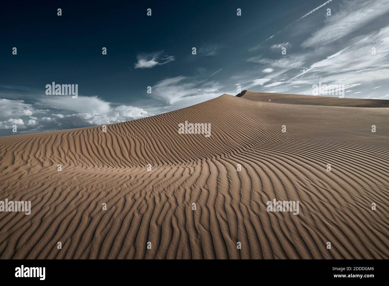 Cadiz dunes during sunset at mojave desert hi-res stock photography and ...