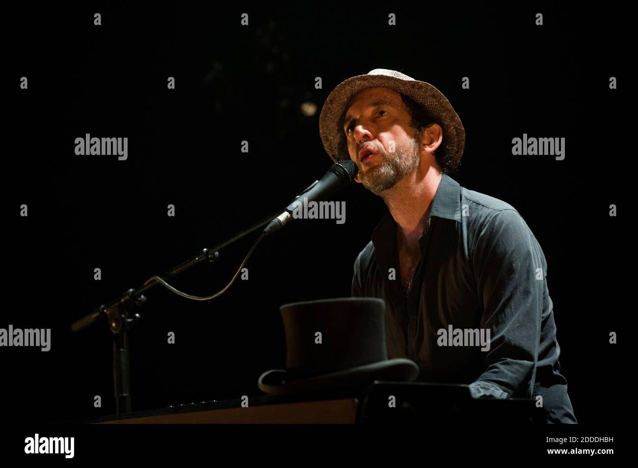 Arthur H (Arthur Higelin) performs in concert at Francofolies Festival ...