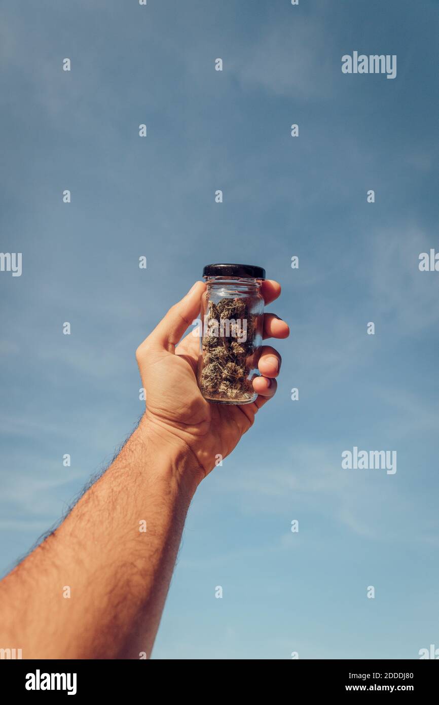 Marijuana jar hi-res stock photography and images - Alamy