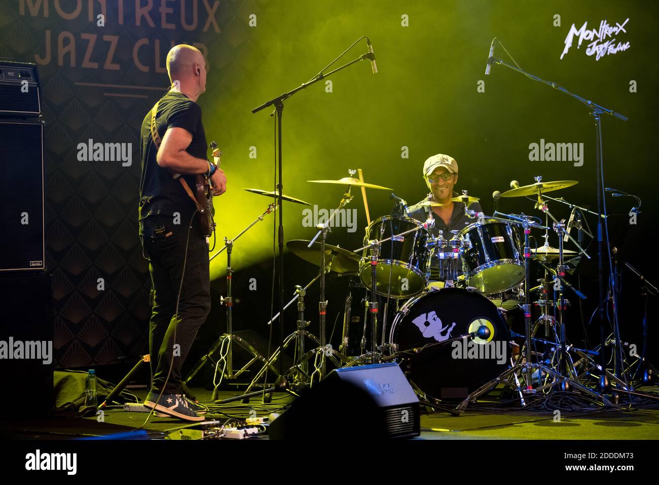 French drummer Manu Katche performs live in Montreux, Switzerland, July ...