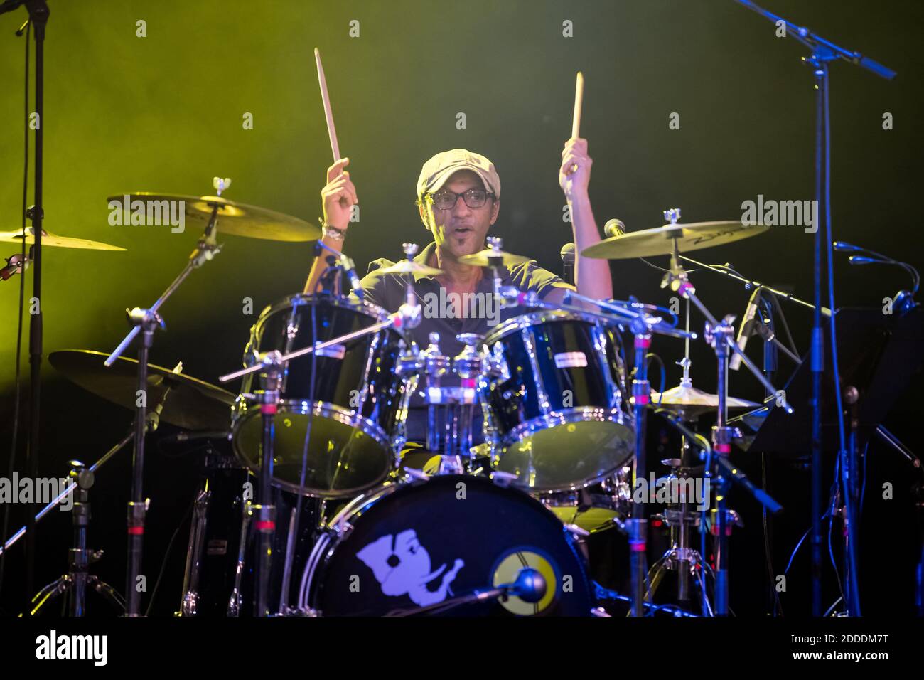 French drummer Manu Katche performs live in Montreux, Switzerland, July ...