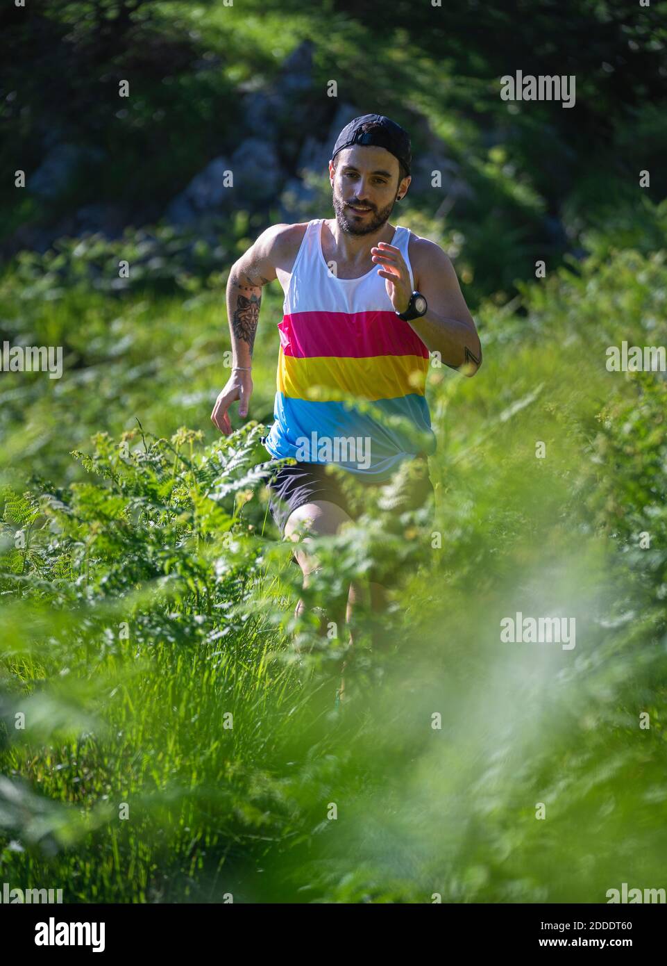 Man running grass hi-res stock photography and images - Alamy