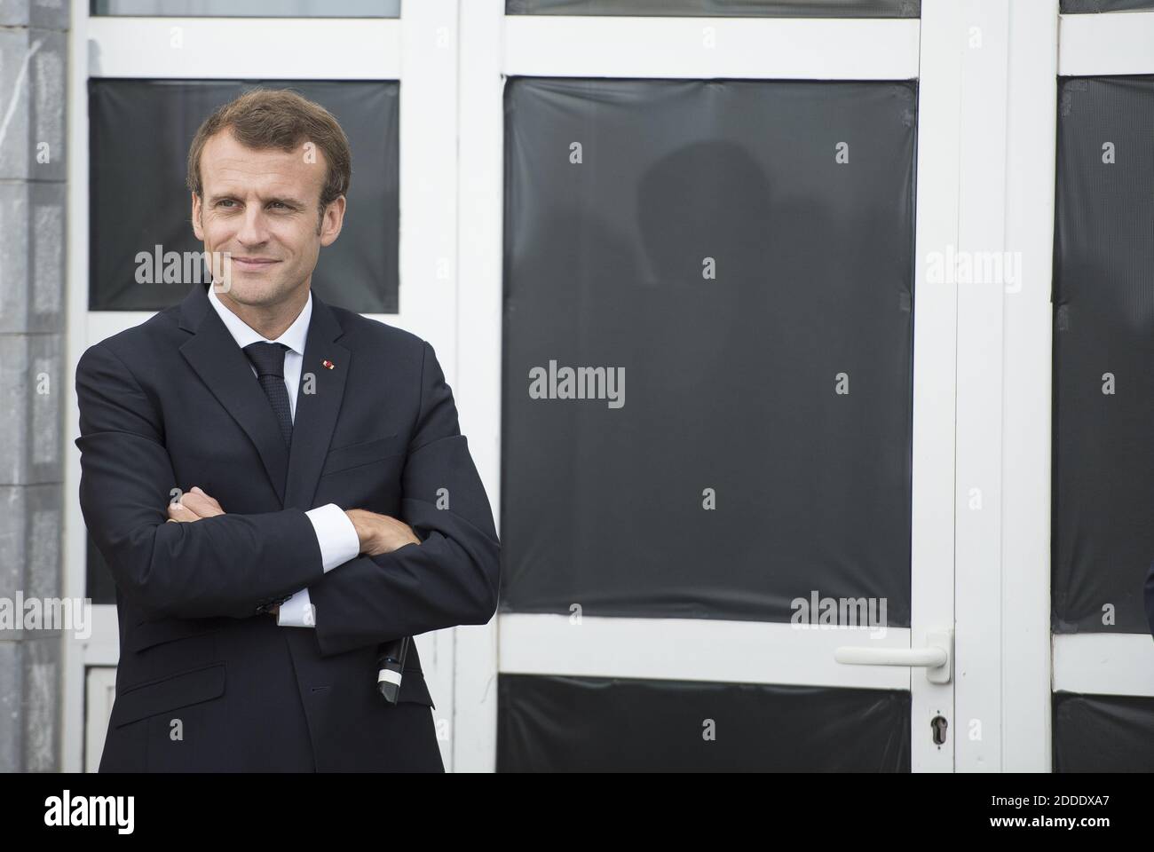 PORTRAIT : French president Emmanuel Macron during the inauguration of ...