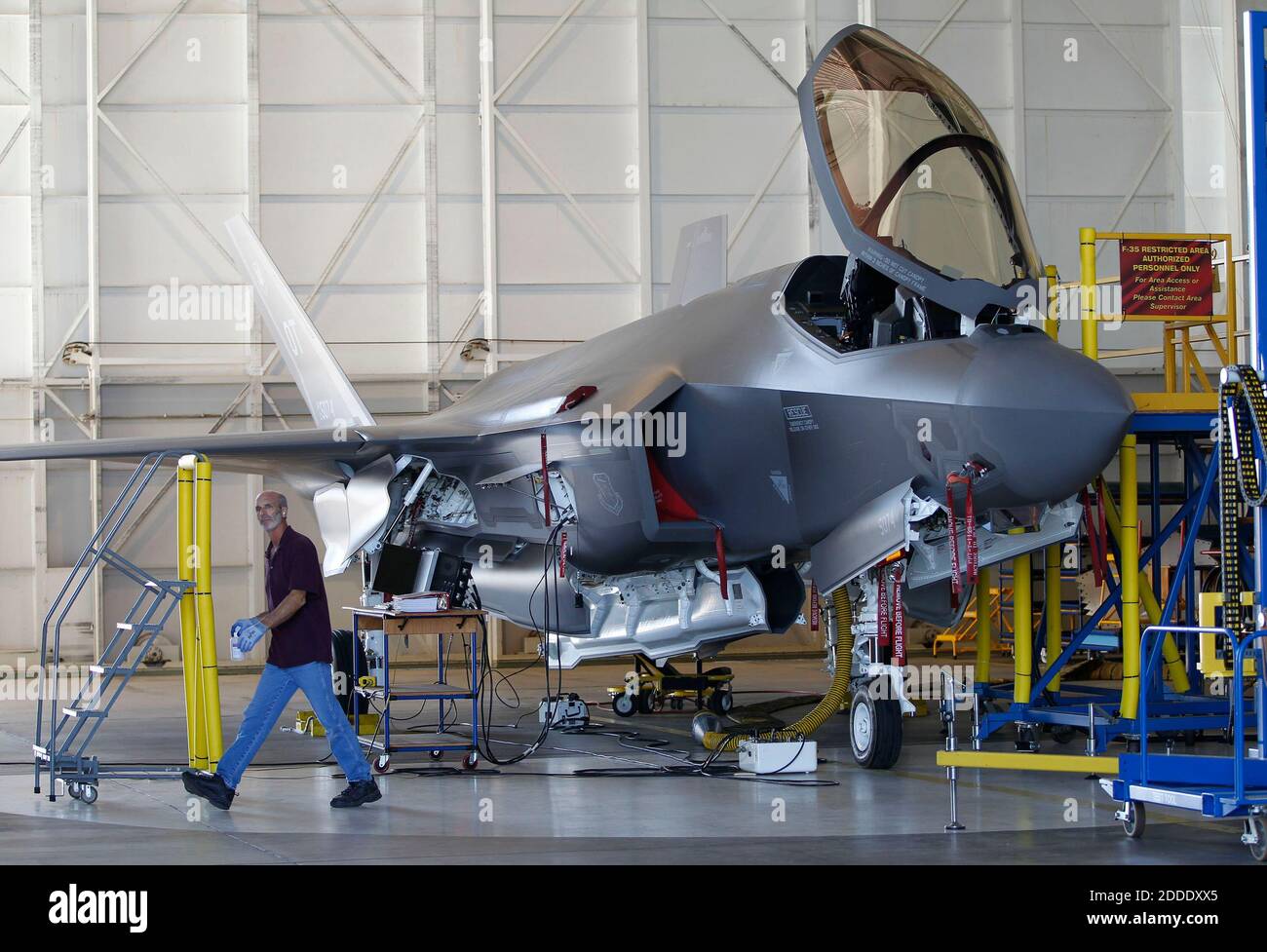 NO FILM, NO VIDEO, NO TV, NO DOCUMENTARY - A F-35 undergoes tests prior ...