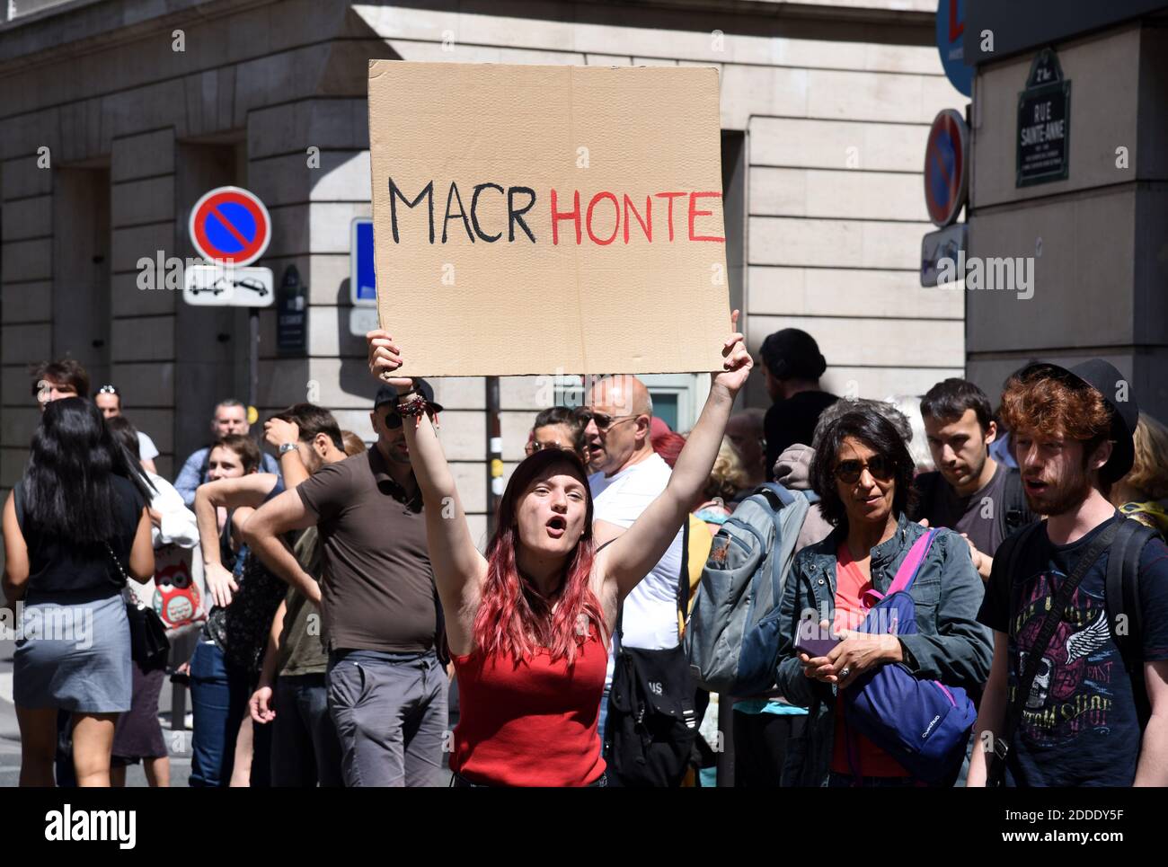 People demonstrate in the wake of Benalla case, outside La Republique ...
