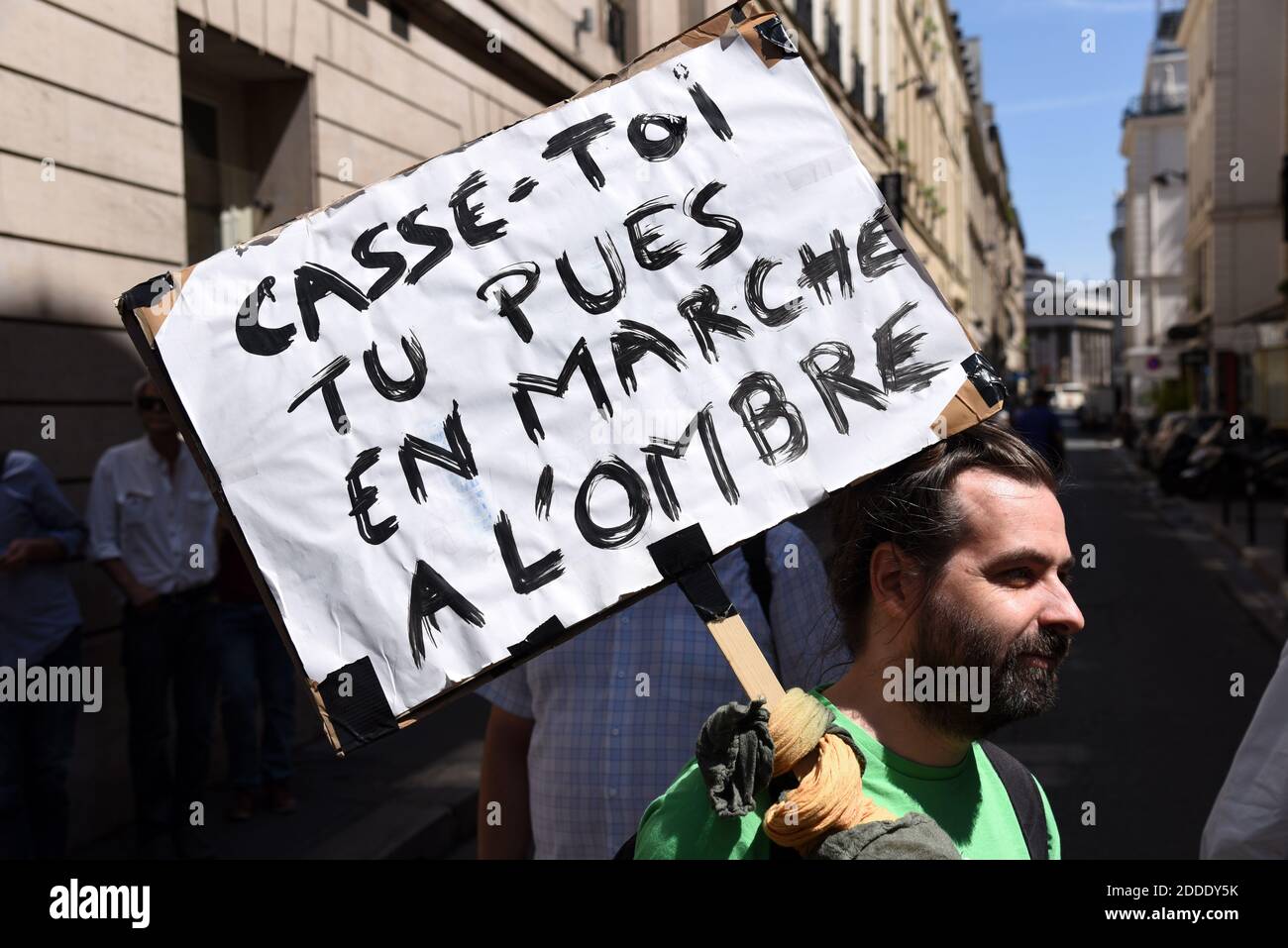 People demonstrate in the wake of Benalla case, outside La Republique ...