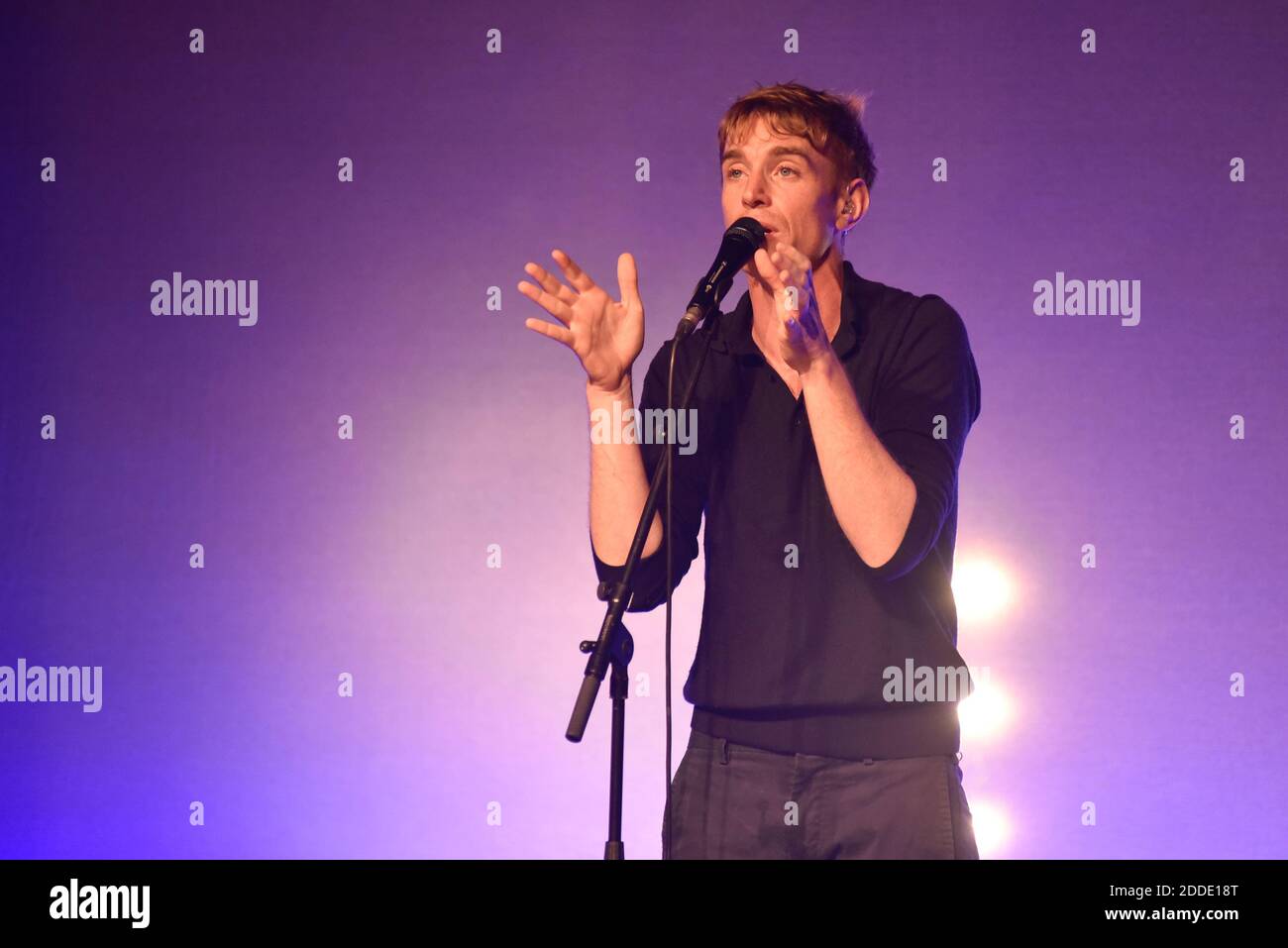 Ben Mazue (Benjamin Mazuet) performs at the Francofolies Festival in La ...