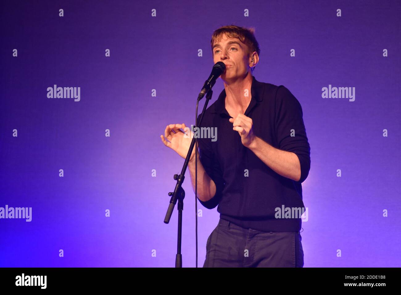 Ben Mazue (Benjamin Mazuet) performs at the Francofolies Festival in La ...